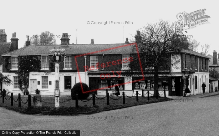 Photo of Biddenden, Village Sign And Turner Stores c.1960