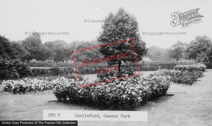 Photo of Castleford, Queens Park c.1955 - Francis Frith