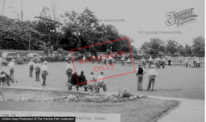 Photo of Clevedon, The Promenade Bowling Green c.1955