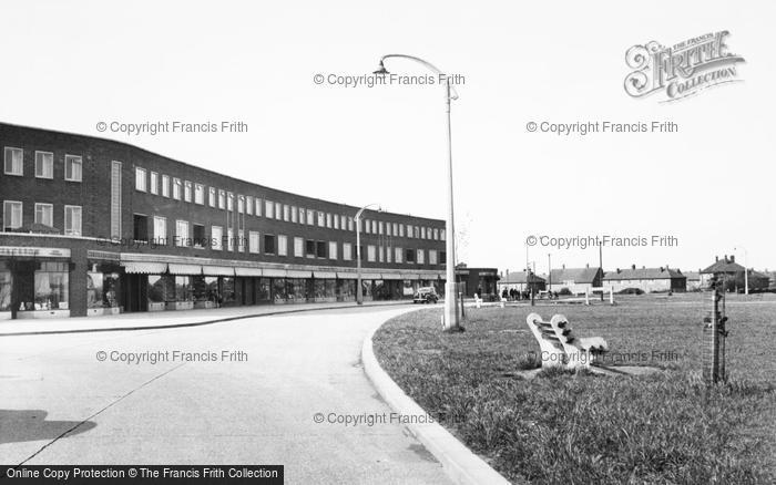 Photo of Corby, New Shopping Centre And Studfall Avenue c.1955