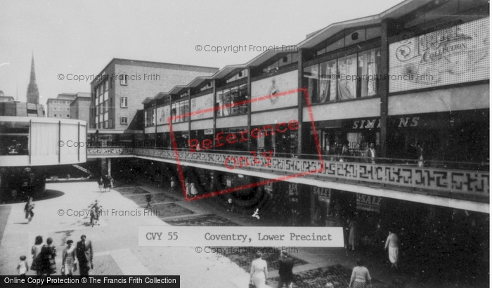 Photo of Coventry, Lower Precinct c.1960 - Francis Frith