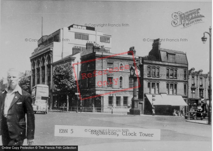Photo of Edgbaston, Clock Tower c.1950 - Francis Frith