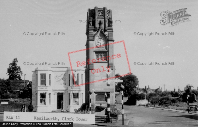Photo of Kenilworth, Clock Tower c.1955 - Francis Frith