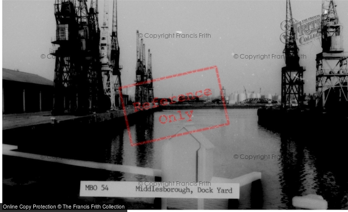 Photo of Middlesbrough, Dock Yard c.1965 - Francis Frith