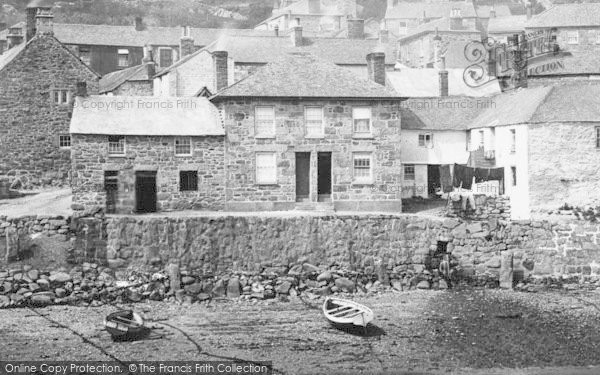 Photo of Mousehole, The Wharf, Cottages 1893 - Francis Frith
