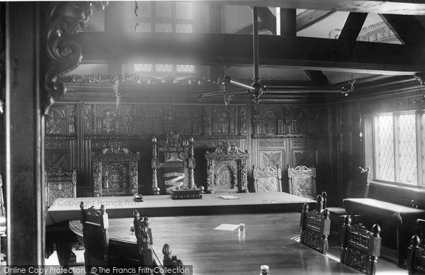 Photo of Much Wenlock, Guildhall Interior 1904 Photo of Much Wenlock, Guildhall Interior 1904