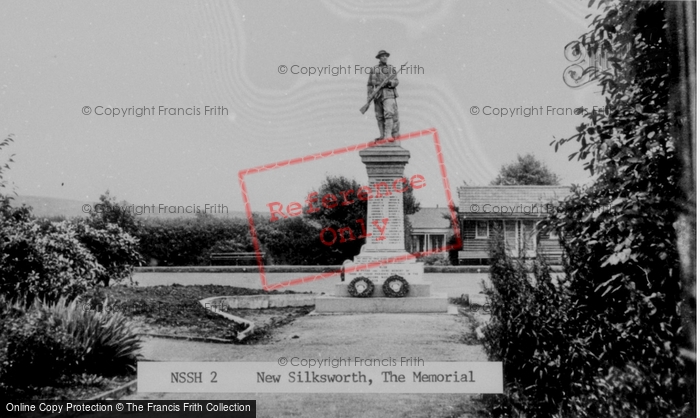 Photo of New Silksworth, The Memorial c.1955 - Francis Frith
