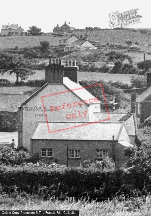 Photo of Sarn Bach, The Grocery And Drapery Stores c.1955
