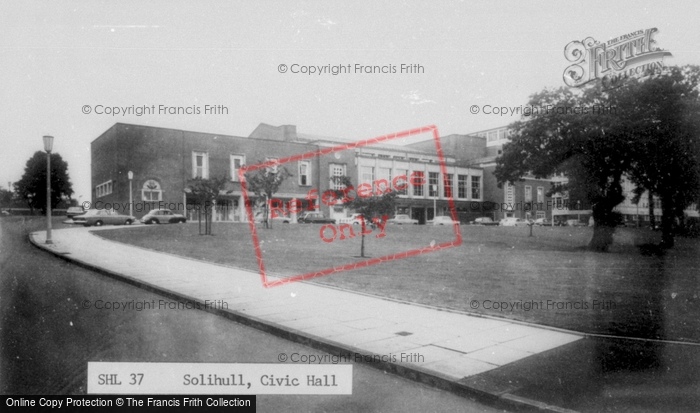 Photo of Solihull, Civic Hall c.1965 - Francis Frith