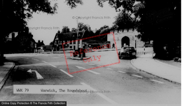 Photo of Warwick, The Roundabout c.1965 - Francis Frith