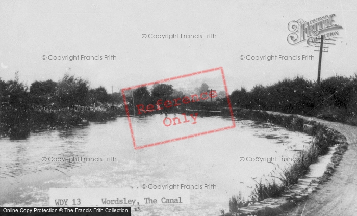 Photo of Wordsley, The Canal c.1955 - Francis Frith